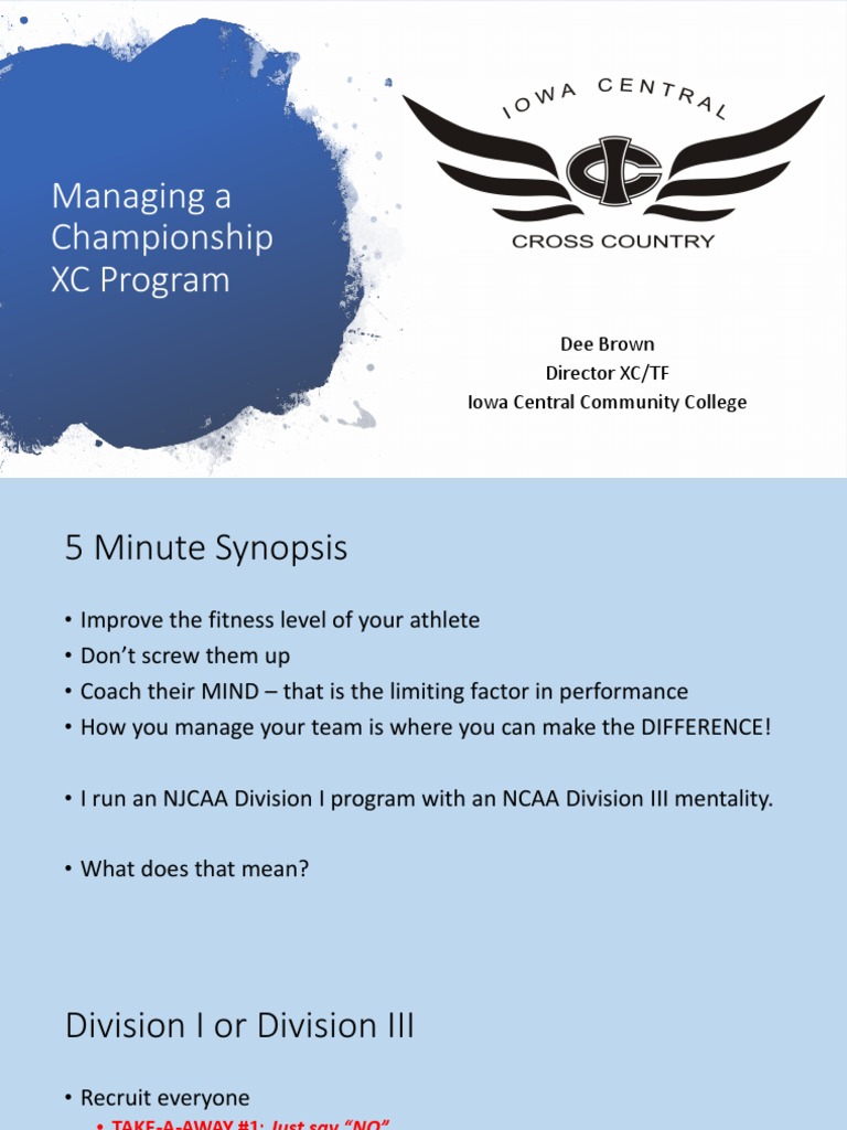 Championship Cross Country | PDF | Recreation | Sports