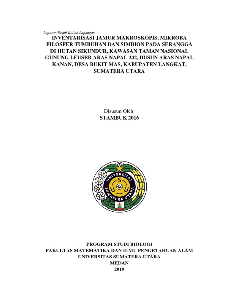 Inventarisasi Jamur dan Mikroba di Sikundur | PDF