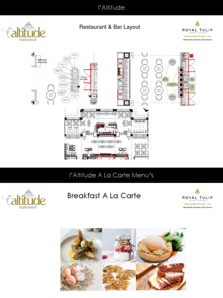 A La Carte Menu Presentation MD 250316 | PDF | Salad | Foods