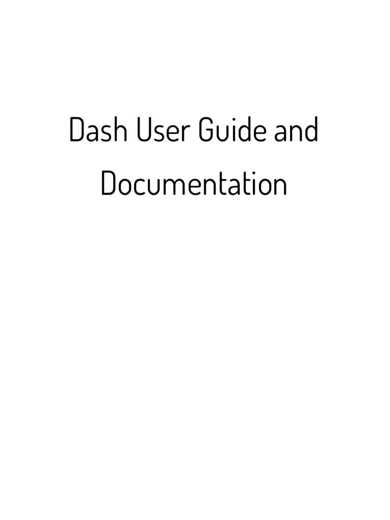 Dash User Guide and Documentation | PDF | Web Application | Html