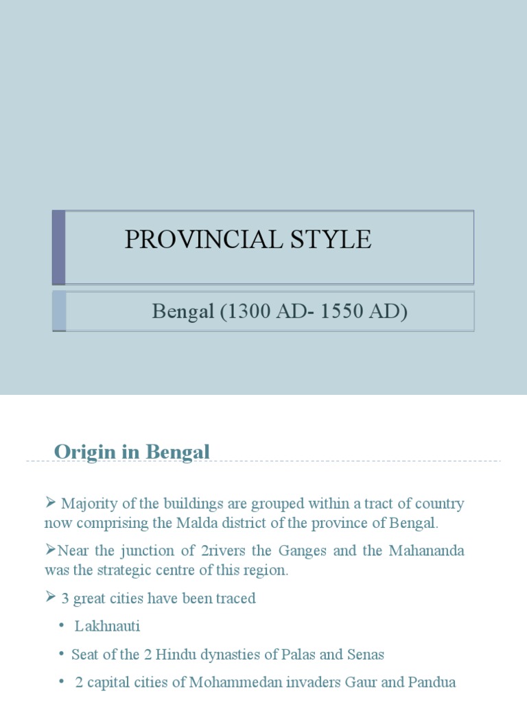 Bengal Sultanate Architecture Phases | PDF