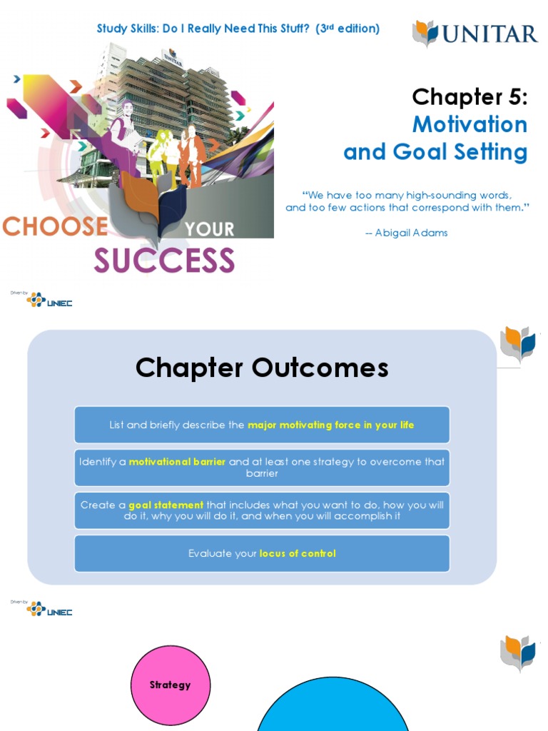 Chapter 5 Study Skill | PDF | Goal Setting | Motivation