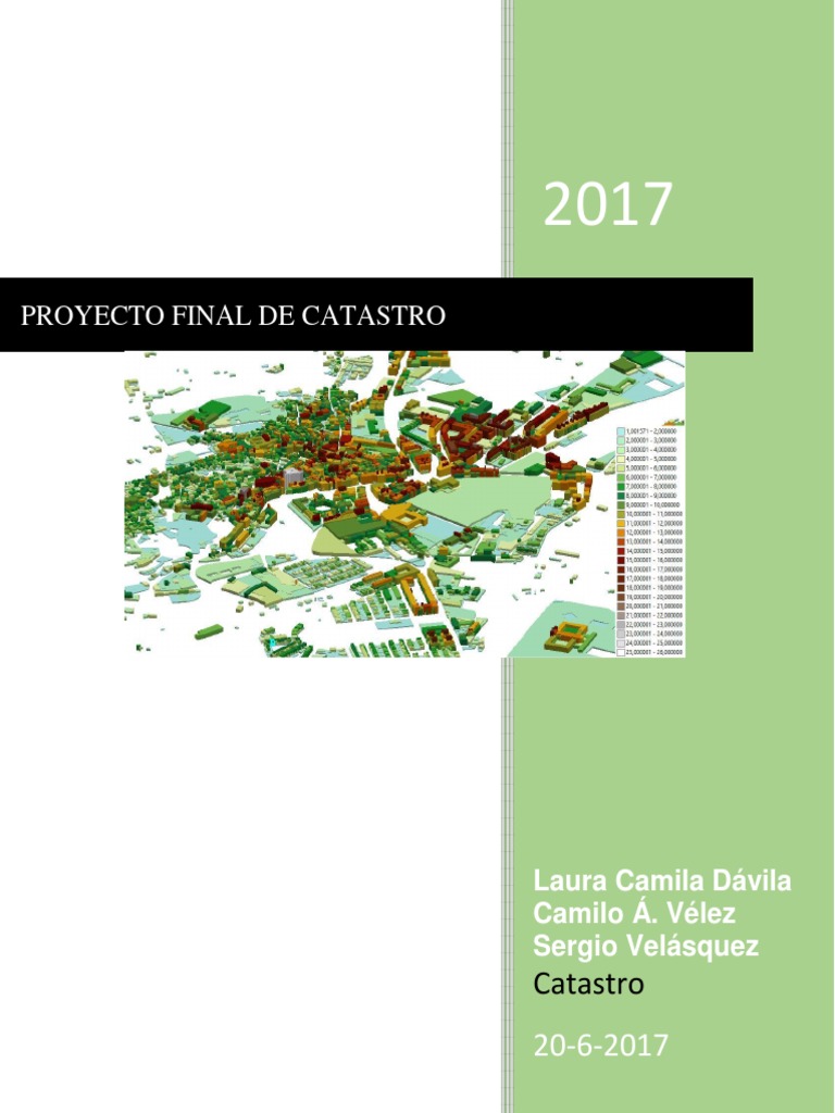 Proyecto Catastro Final PDF | PDF | Calle | Cartografía