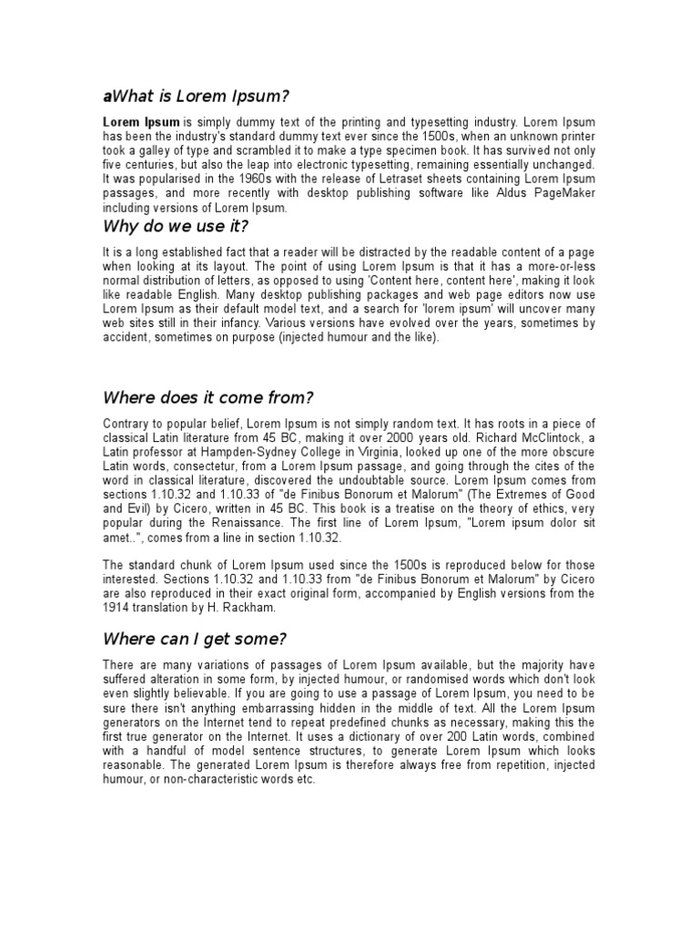 What Is Lorem Ipsum?: Lorem Ipsum Is Simply Dummy Text of The Printing ...