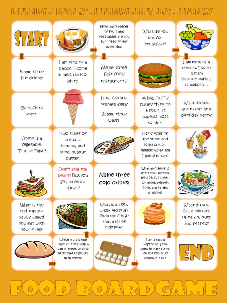 Food Boardgame Boardgames Fun Activities Games Games Picture Desc ...