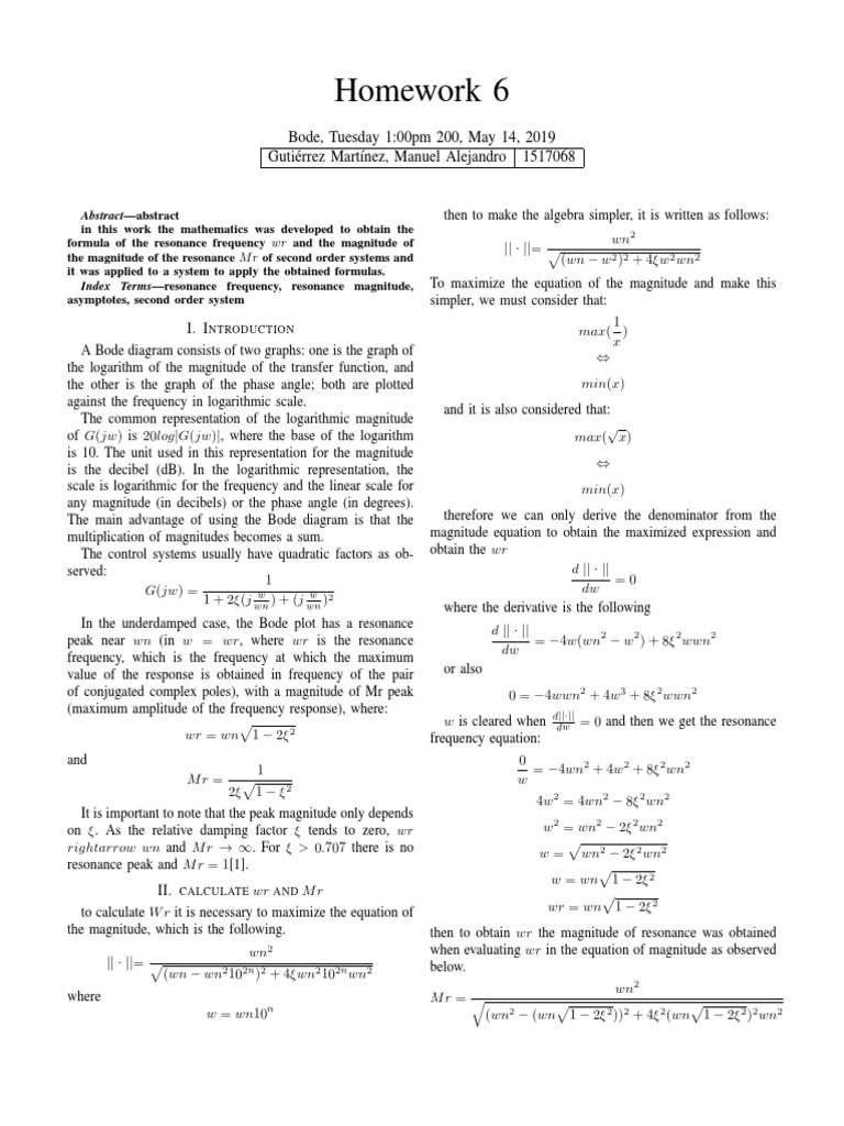 Desarrollo de Bode | PDF | Teaching Mathematics | Mathematical Analysis
