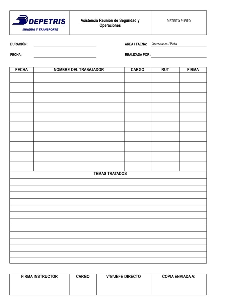 Formato Charla 5 Minutos | PDF