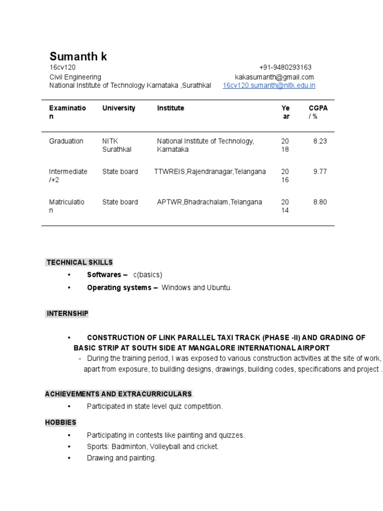 Resume Sumanth | PDF