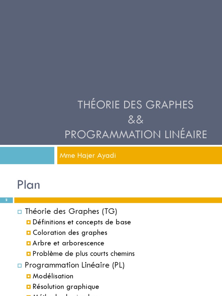 Théorie Des Graphes | PDF | Théorie des graphes | Optimisation linéaire