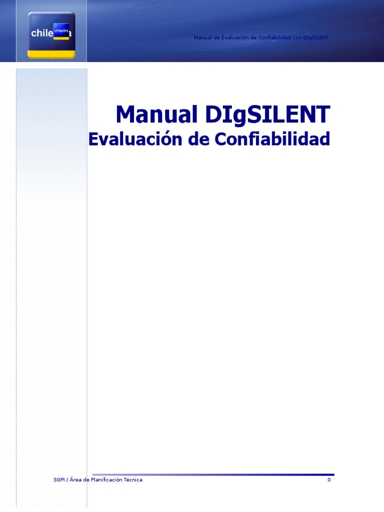 Manual DIgSILENT Evaluación de Confiabilidad 13.1 | PDF | Ingeniería de confiabilidad ...
