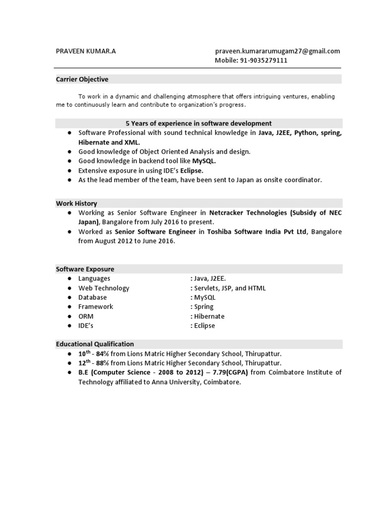 A.praveen Kumar BE-CV | PDF | Application Server | Java Platform