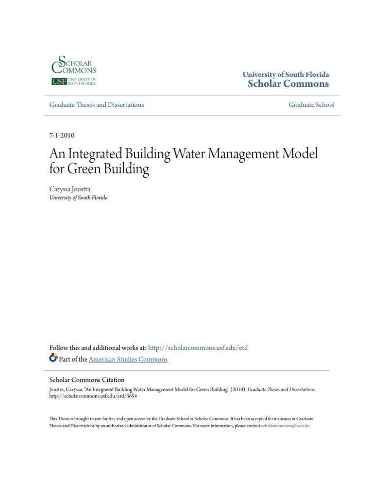 An Integrated Building Water Management Model For Green Building ...