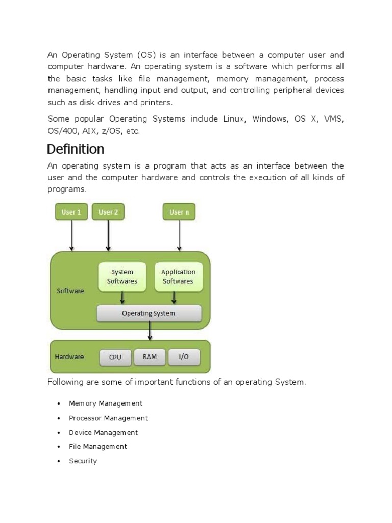 Memory Management Processor Management Device Management File Management Security | Download ...