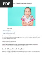 50 Tongue Twisters To Improve Pronunciation in English | PDF