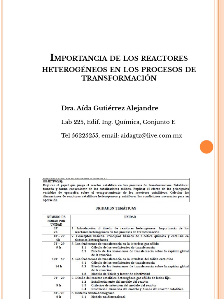 Clase Reactores Heterogéneos (11!08!14) | PDF | Catálisis | Adsorción