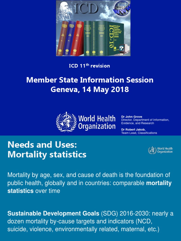 2018 05 29 Icd 11 | PDF | International Statistical Classification Of ...