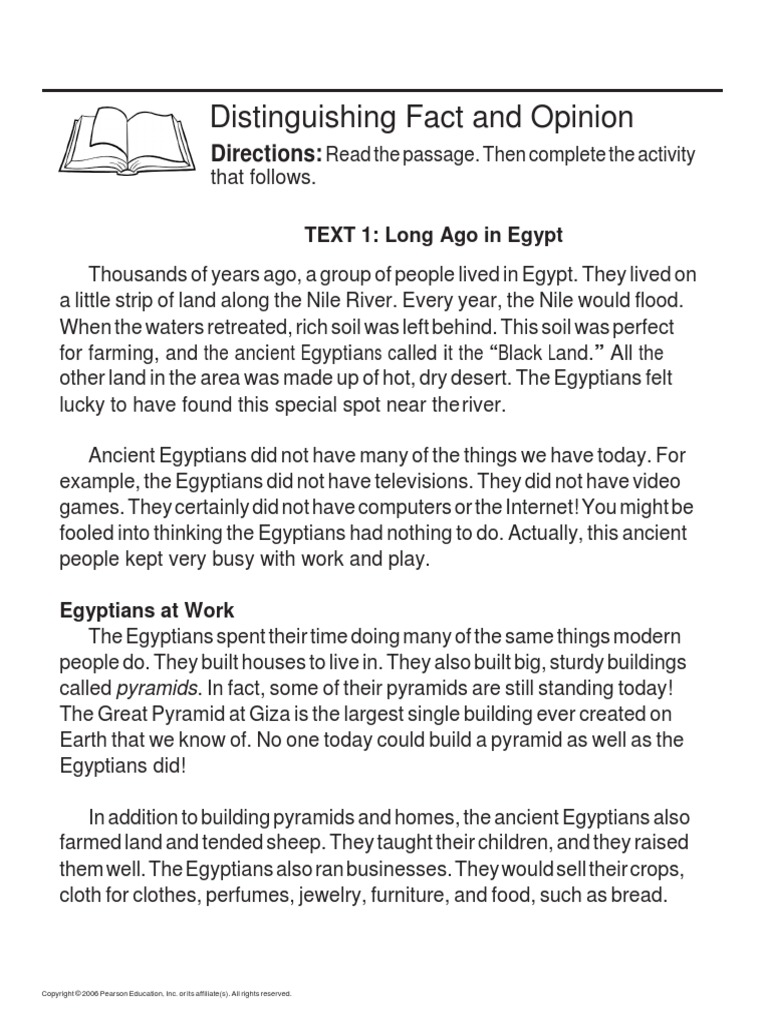 Distinguishing Fact and Opinion (READING EXERCISES) | PDF | Maya ...