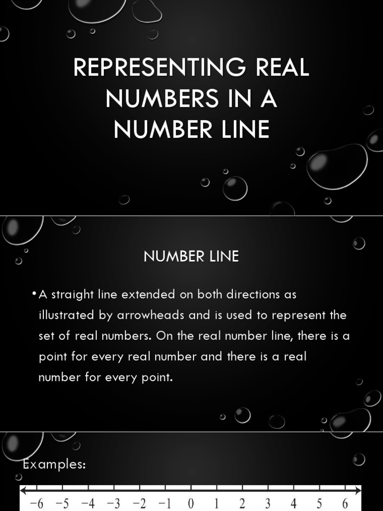Graphing Real Numbers on a Number Line | PDF | Mathematical Concepts ...
