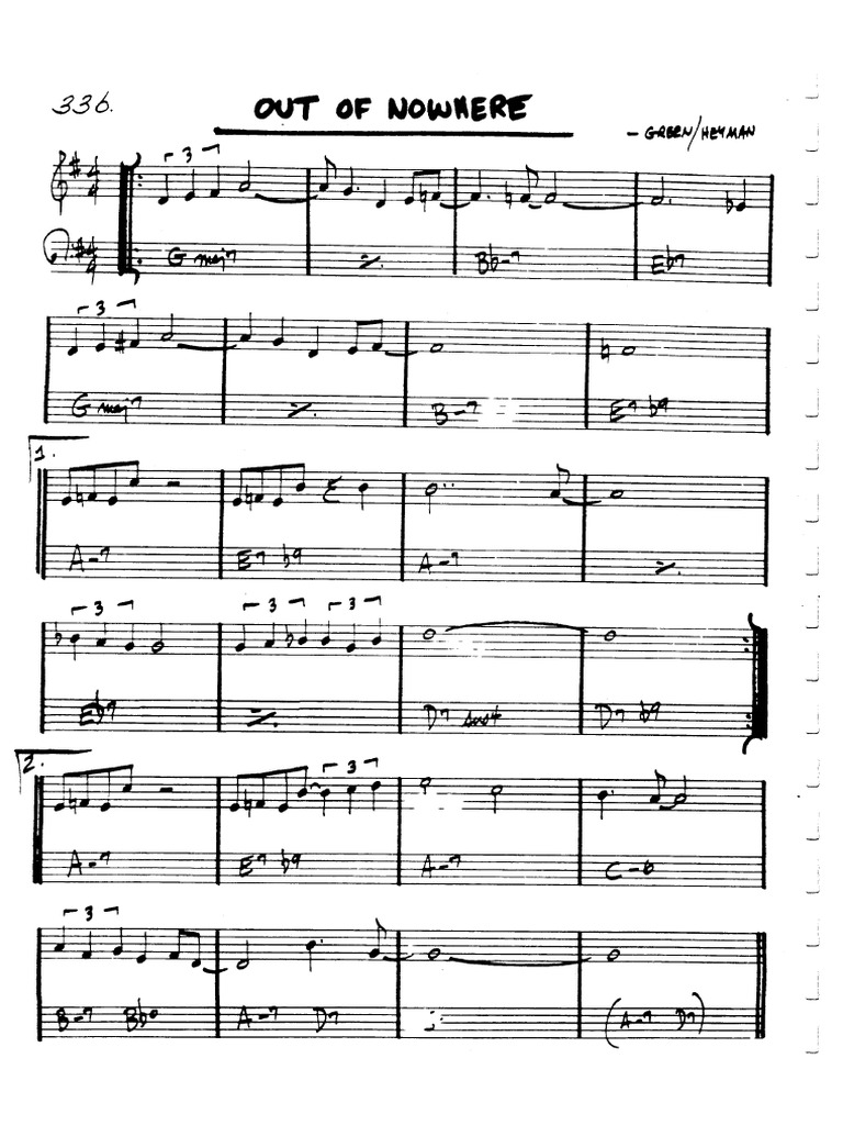 Out of Nowhere | PDF