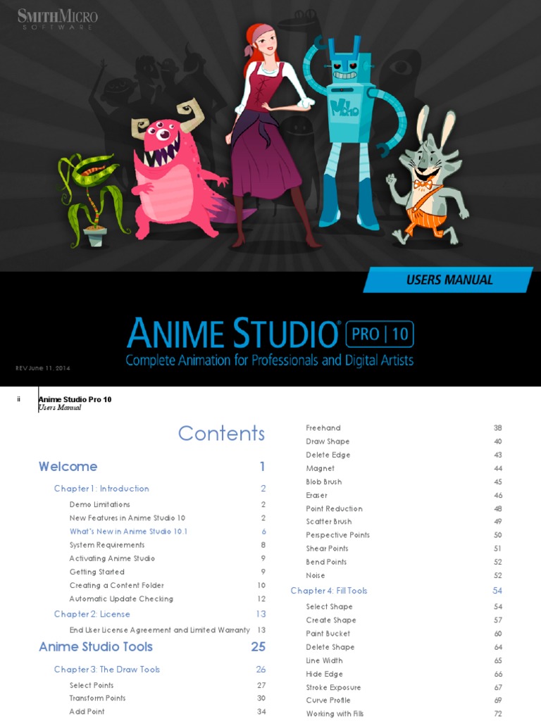 Anime Studio Pro 10 Users Manual PDF | PDF | Tab (Gui) | World Wide Web