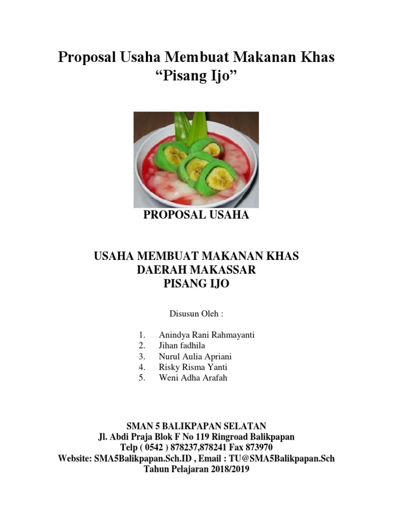 Cover Proposal Pkwu | PDF