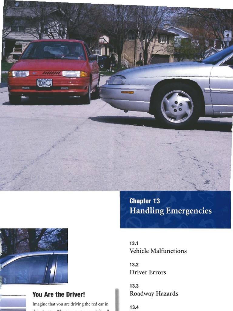Drive Right Chapter 13 Handling Emergencies | PDF