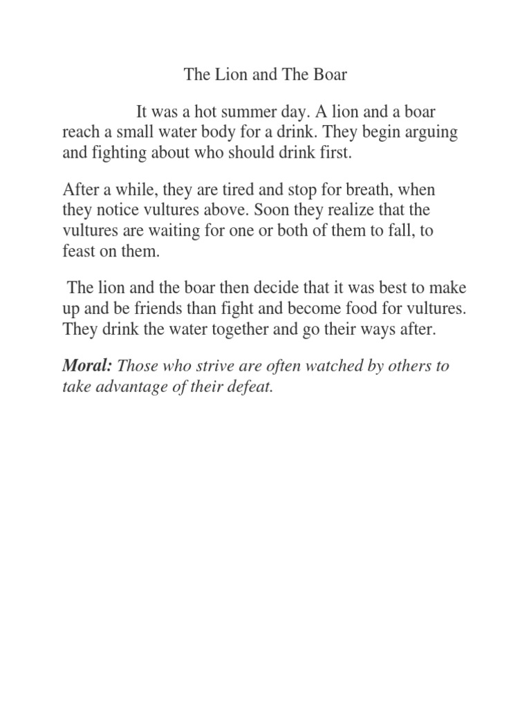 The Lion and The Boar | PDF