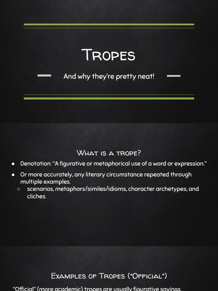 Tropes | PDF | Language Arts & Discipline | Foreign Language Studies