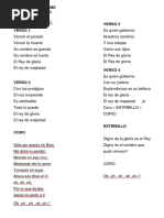 Letra de "Glorioso" - BJ Putnam | PDF | Artes del Lenguaje y Comunicación