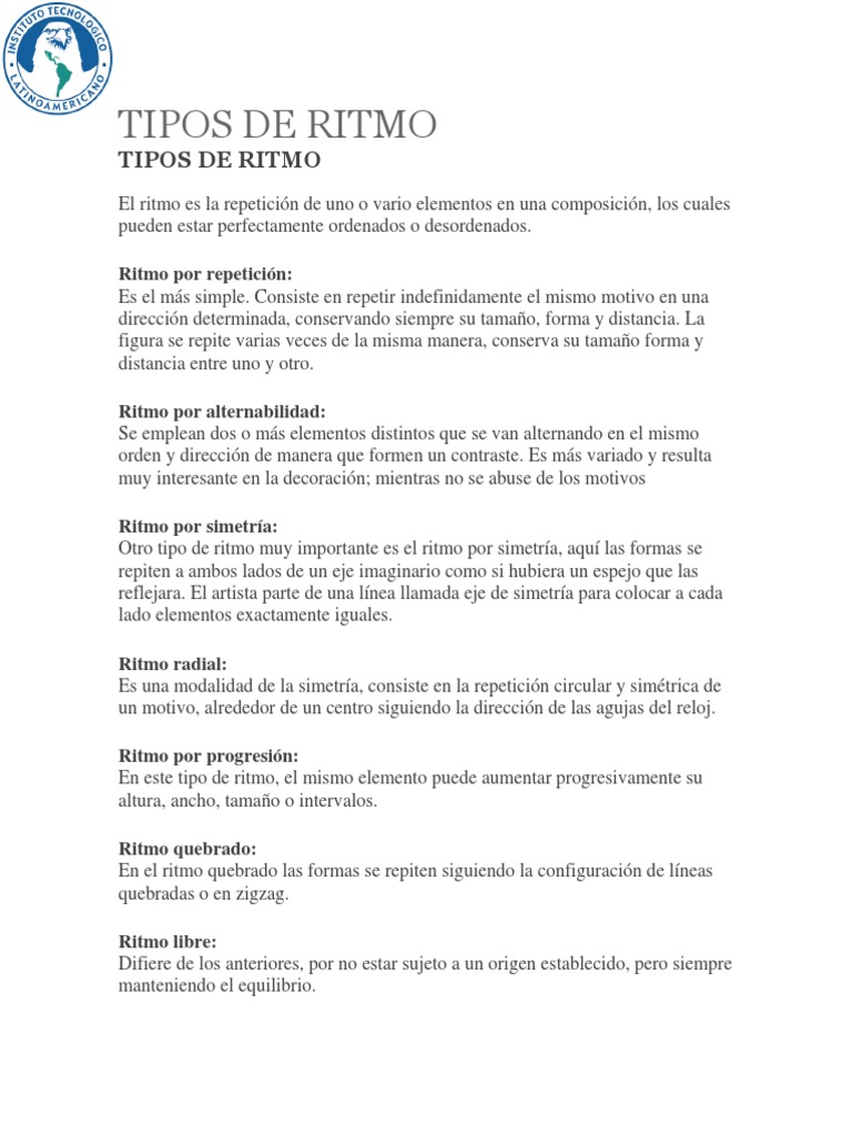 Tipos de Ritmo | PDF