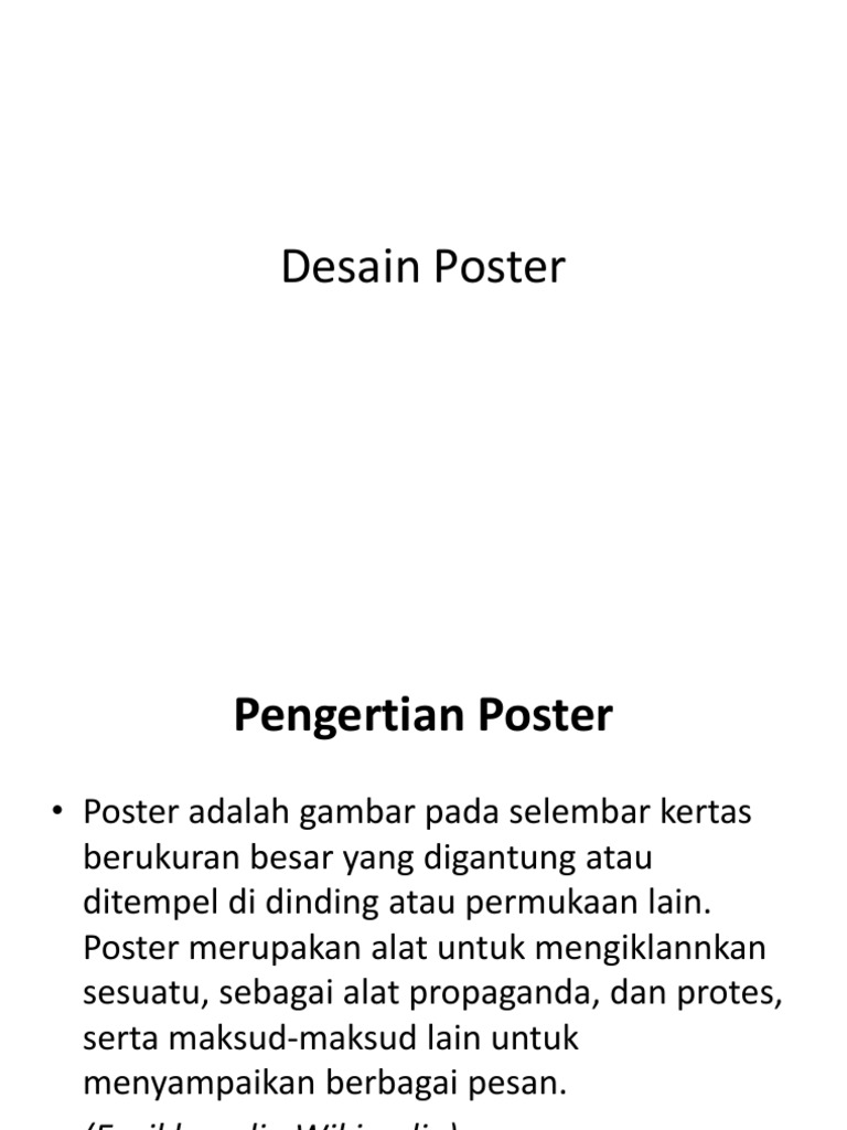 Prinsip Keseimbangan dalam Desain Poster | PDF | Karier & Perkembangan