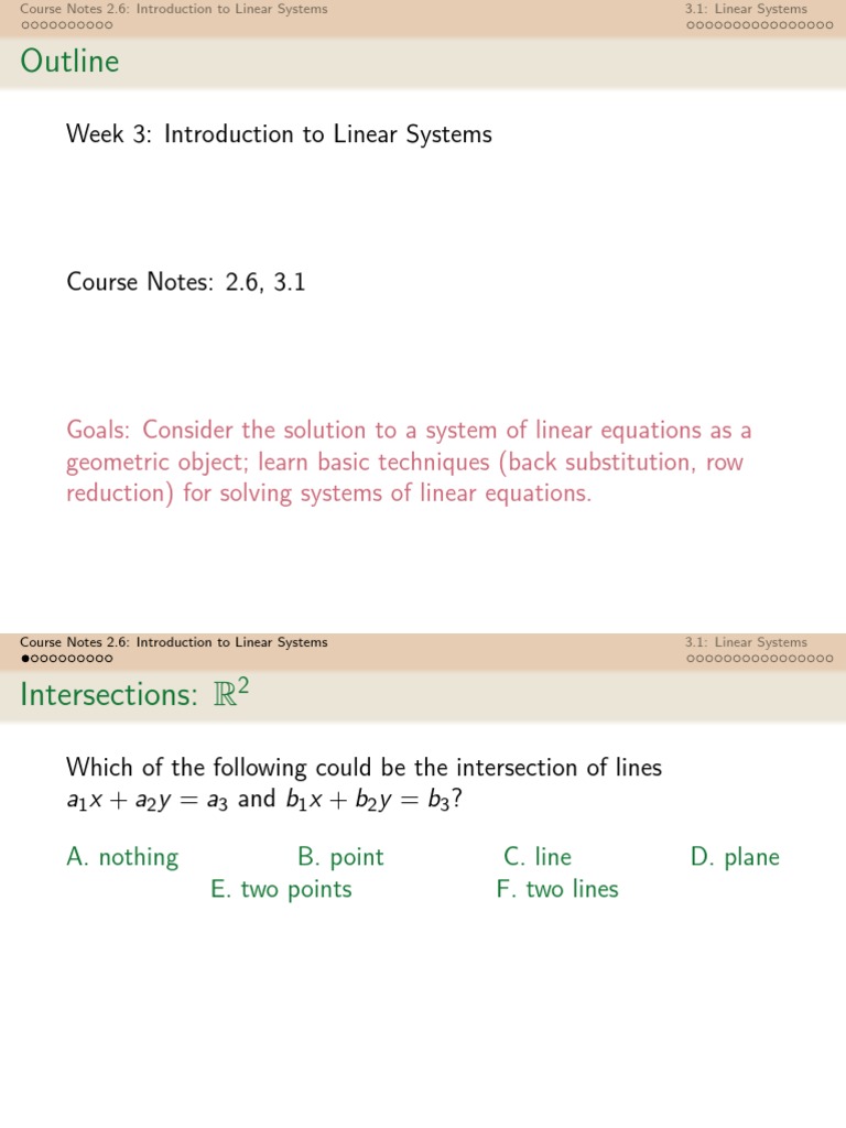 Linear Systems | PDF | Linear Algebra | Basis (Linear Algebra)