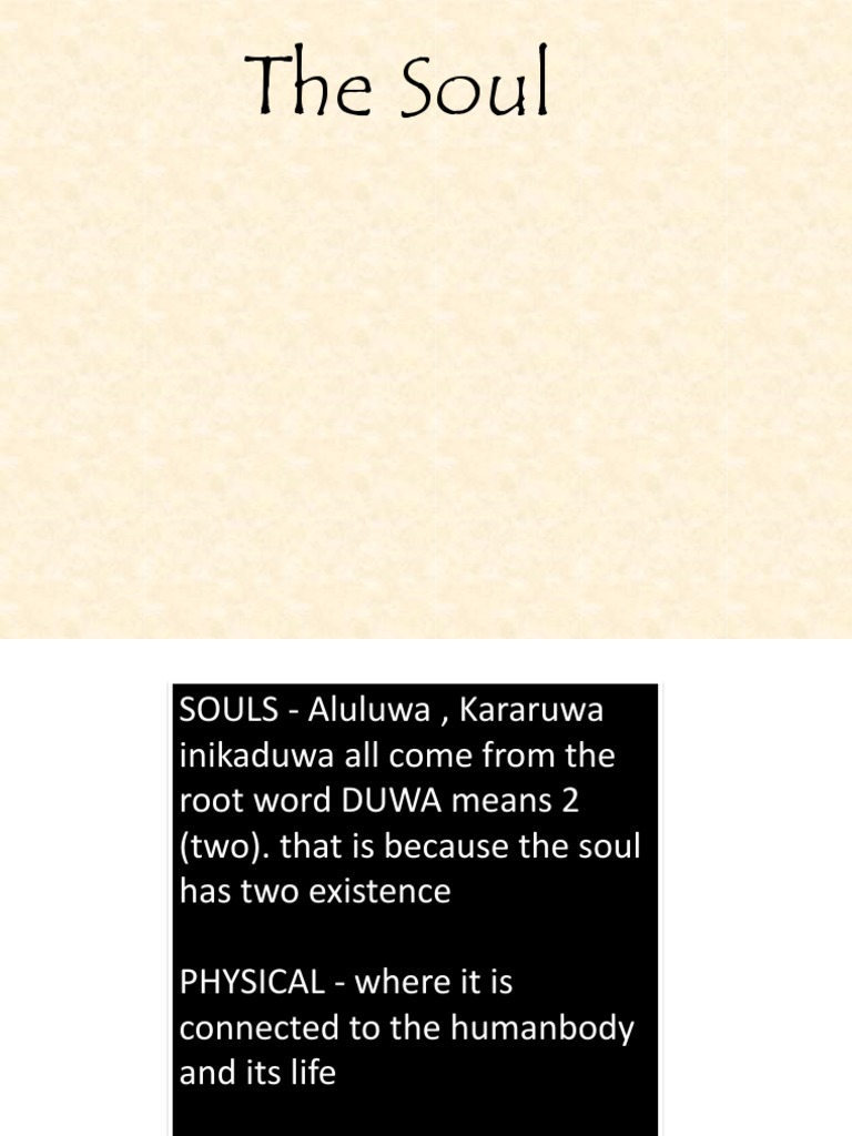 The Soul | PDF | Religion & Spirituality