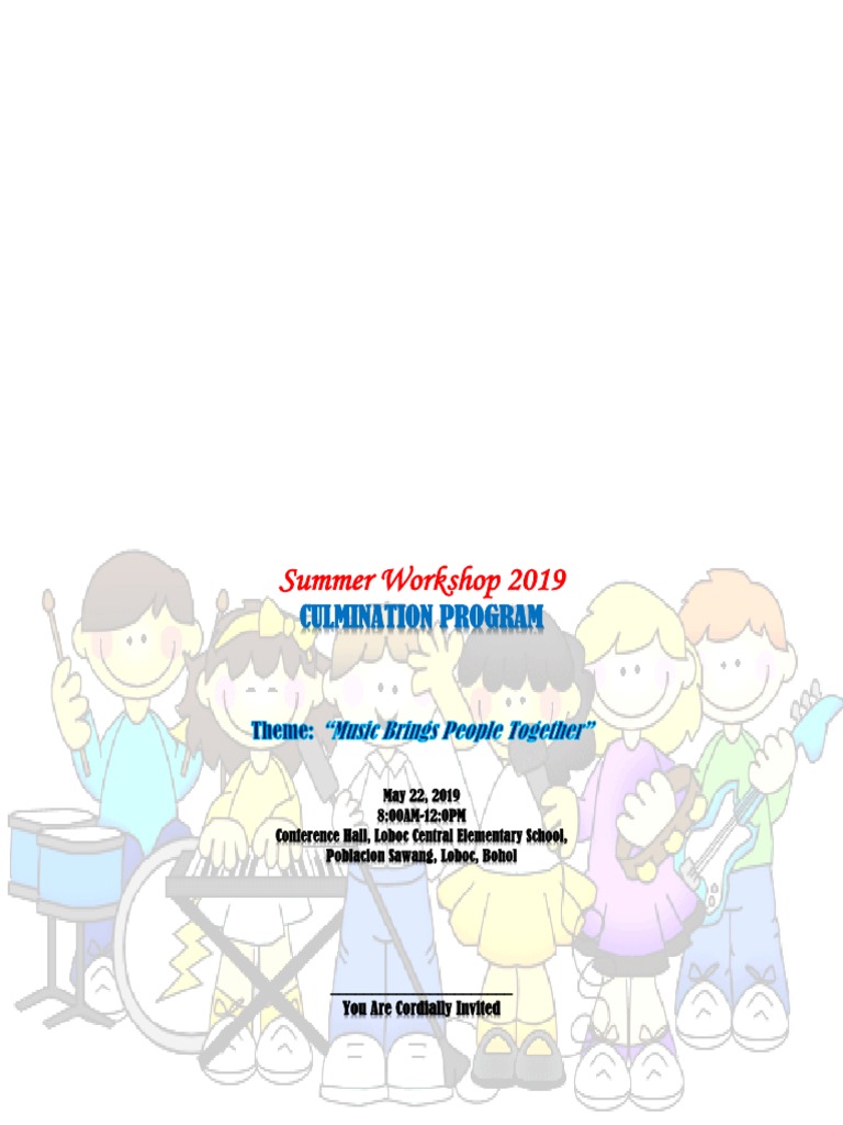 Event Program Cover | PDF