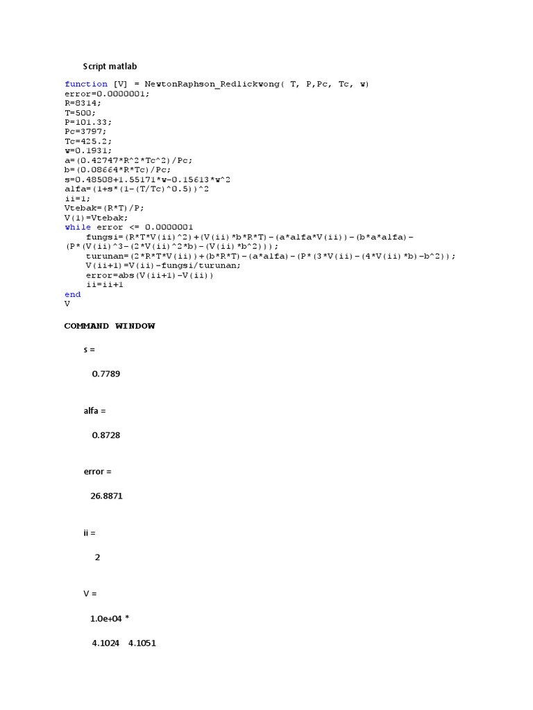 Script Matlab | PDF | Microcomputer Software | Computing
