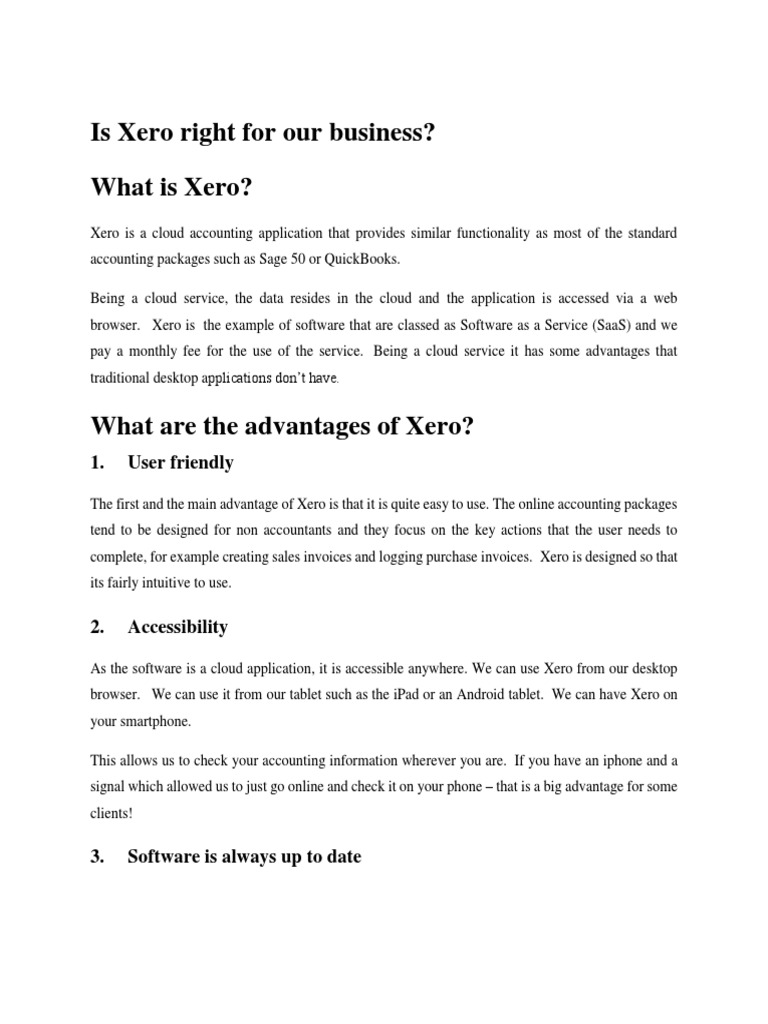 Xero Accounting System | PDF | Quick Books | Backup