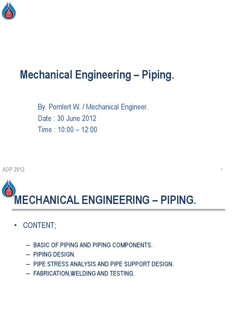 Piping Basics | Download Free PDF | Pipe (Fluid Conveyance) | Valve