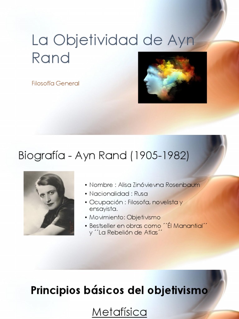 La Objetividad de Ayn Rand | PDF | Objetivismo (Ayn Rand) | Filosofía