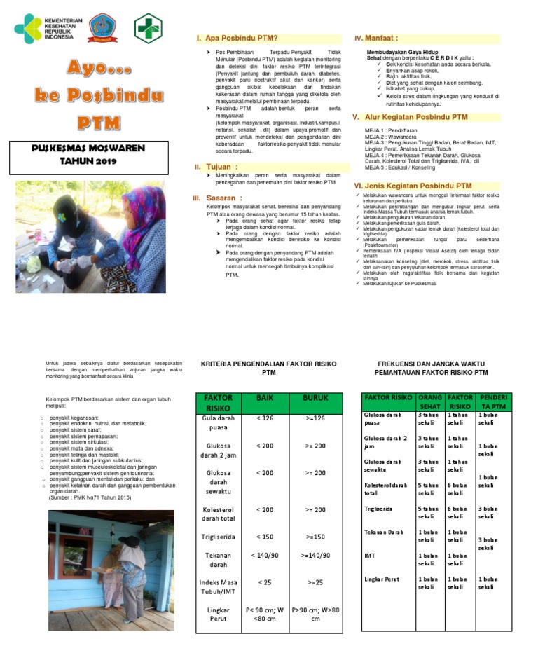 Posbindu PTM Leaflet | PDF