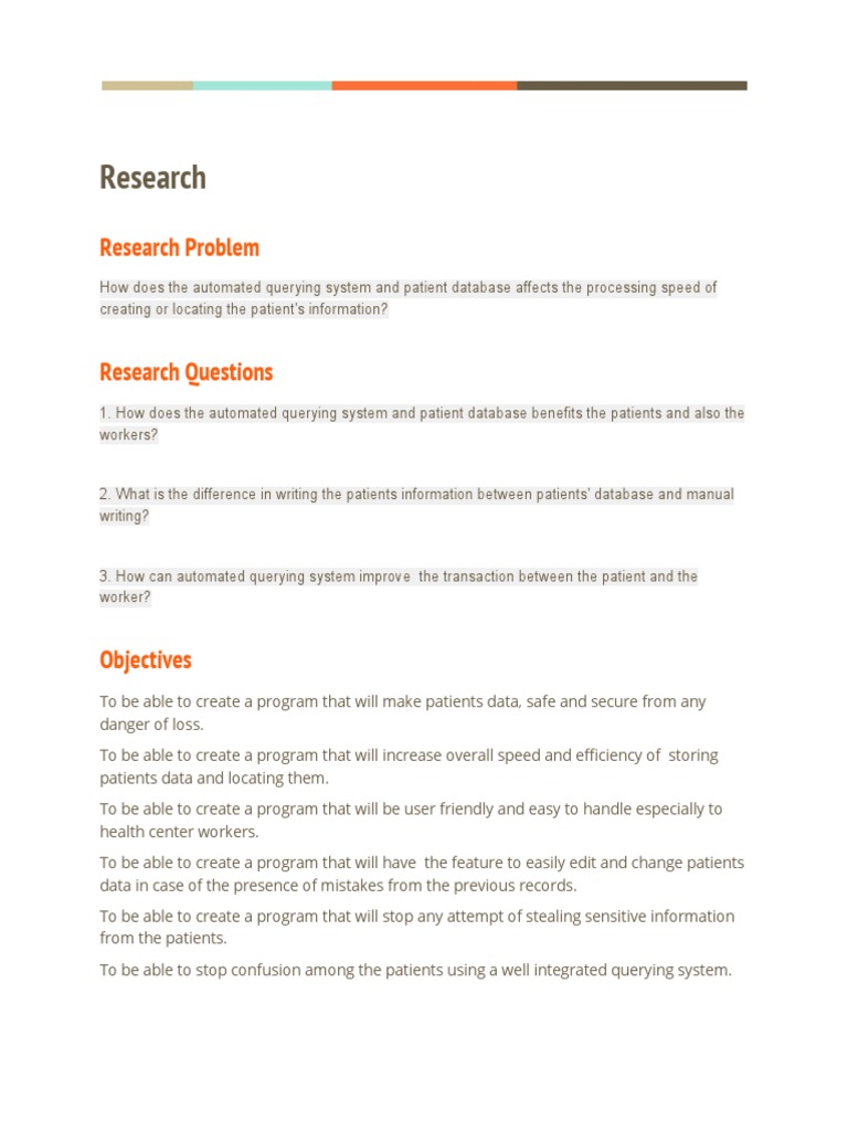 Project Proposal | PDF | Databases | Patient Project Proposal | PDF | Databases | Patient