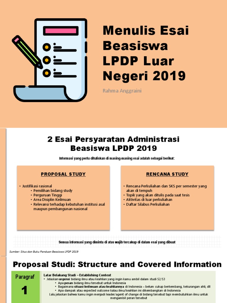 Esai Beasiswa LPDP Luar Negeri 2019 | PDF | Karier & Perkembangan | Seni