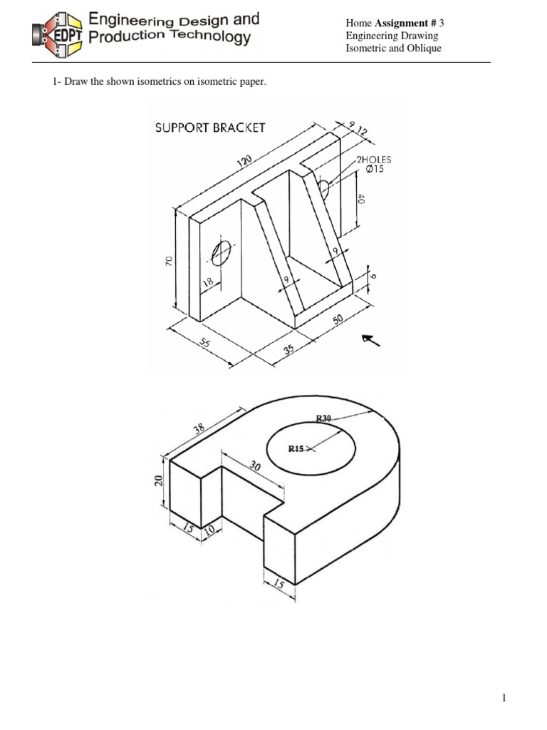 Home Assignment 3 Isometric and Oblique