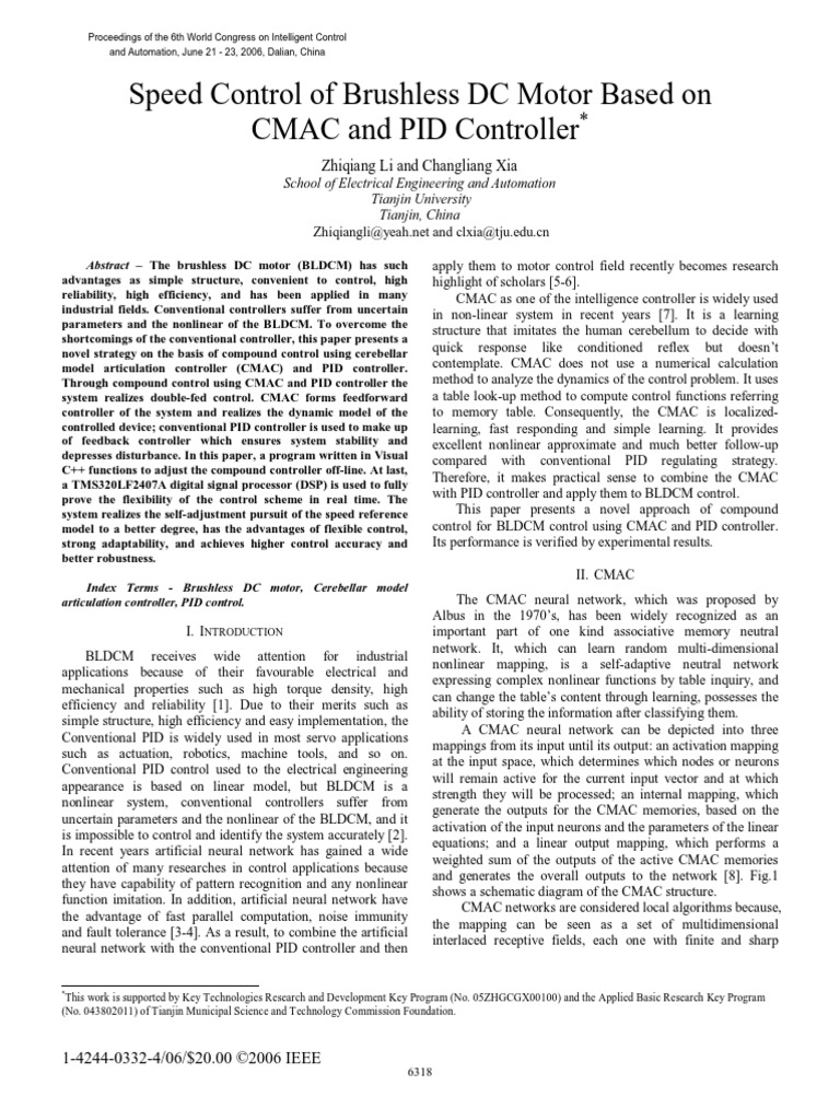 Zhiqiang Li 2006 | PDF | Control Theory | Artificial Neural Network