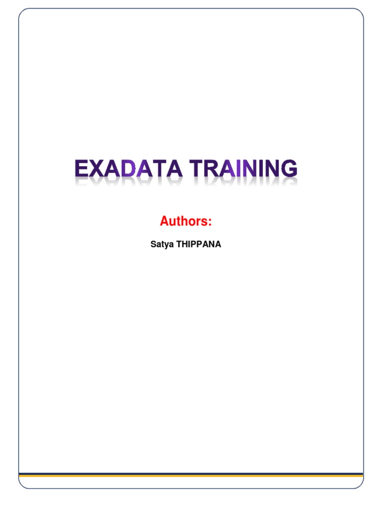 Exadata Training Full Satya Pdf Network Socket Internet Protocol