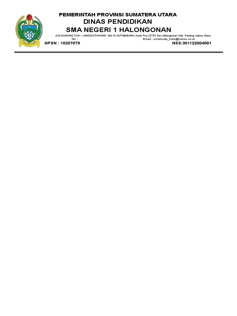 Kop Surat | PDF