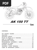 Manual de Taller AKT XM 180 | PDF | Motocicleta | Gasolina