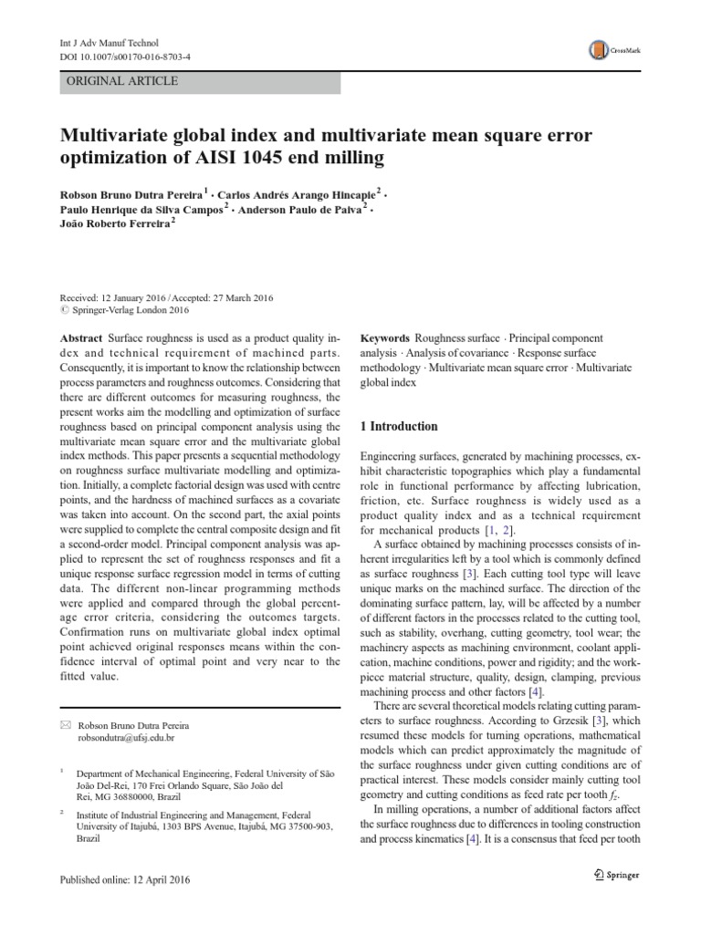 Artículo - IJAMT 2016 | PDF | Principal Component Analysis | Ordinary ...