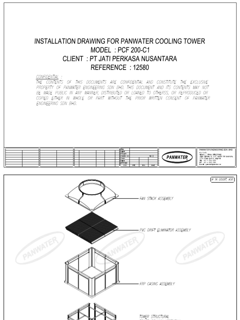 PANWATER.12580-PCF 200-C1 Installation Drawings Y19 | PDF