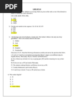 NCAT Sample Questions | PDF | Teaching Mathematics