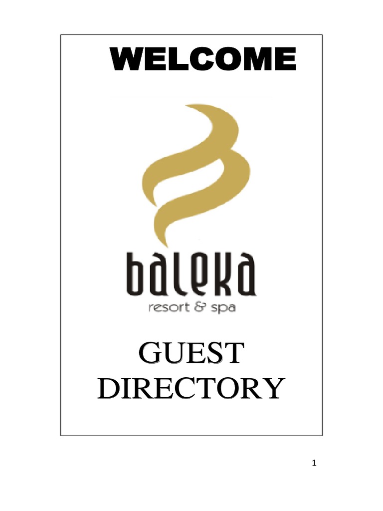 Guest Directory | PDF | Spa | Hotel